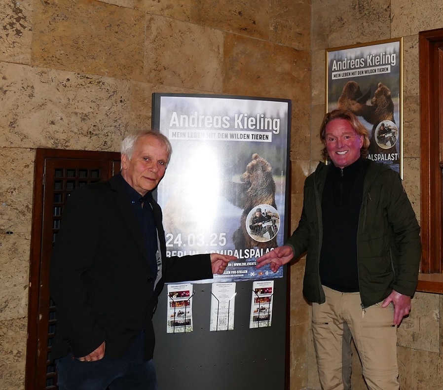 Tierfilmer und Abenteurer Andreas Kieling begeisterte die Zuschauer im Berliner Admiralspalast ...